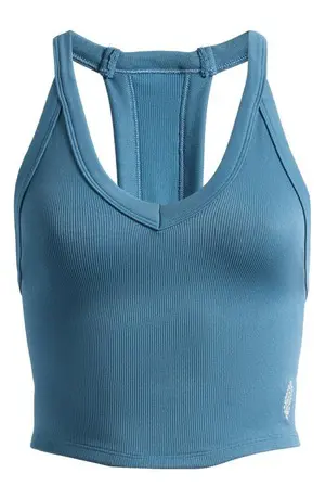 Free People All Clear Crop Racerback Tank - Riptide