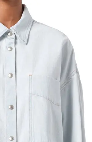 AGOLDE Myah Snap-up Denim Shirt