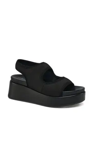 J/SLIDES NYC Blair Platform Sandals - Black