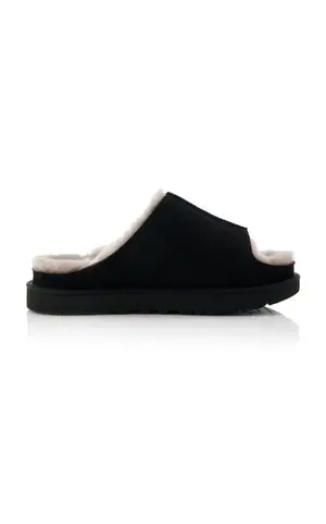 UGG Greenport Sheepskin Slides Black