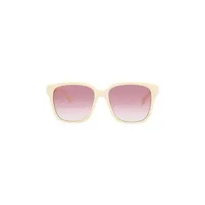 Alexander McQueen Square Frame Sunglasses - White