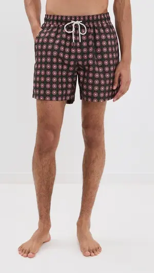 Oas Coffee Lumo Print Swim Shorts - Multi