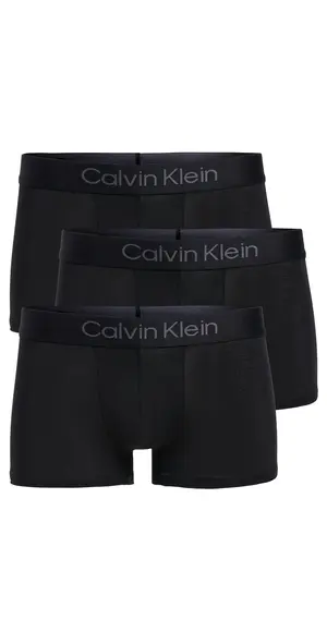 Calvin Klein Ultra Soft Modal 3-pack Trunks - Black