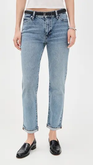 FRAME The Borrowed Straight Leg Jeans