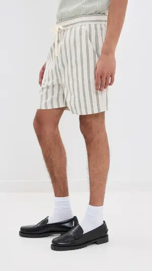 LES DEUX Lawson Stripe Shorts