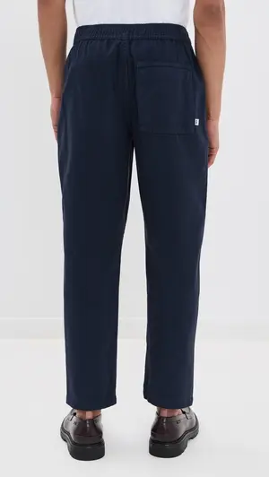 WAX LONDON Cotton Kurt Trousers - Navy
