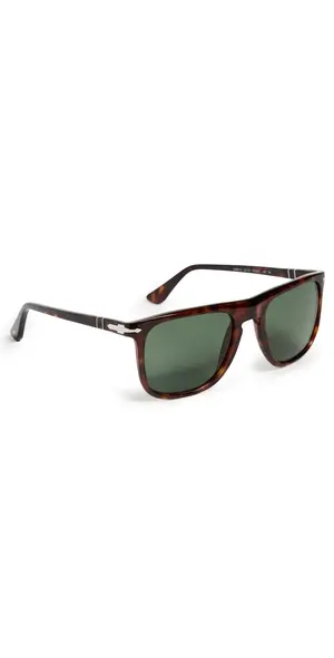 Persol Officine Pilot Sunglasses - Havana/green