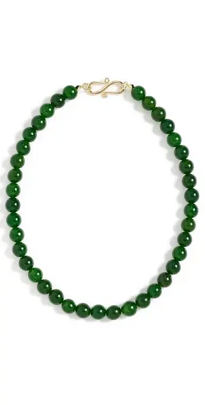 Lié Studio The Mary Necklace - Green Agate