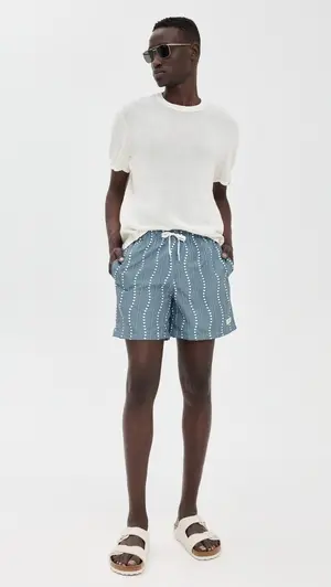 BATHER Ash Tidal Current Swim Trunks 5.5 - Grey