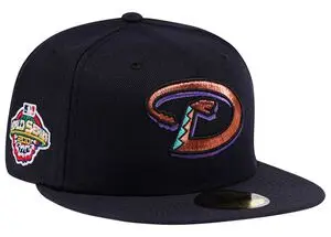 New Era Arizona Diamondbacks 2001 World Series 59fifty Fitted Hat - Dark Navy Blue