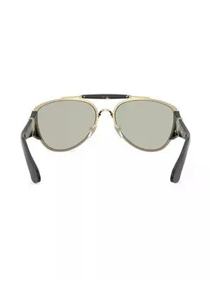 Burberry Tortoise-shell Pilot Sunglasses