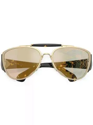 Burberry Tortoise-shell Pilot Sunglasses