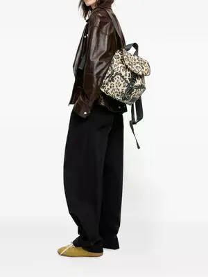 Bimba Y Lola Leopard-print Backpack