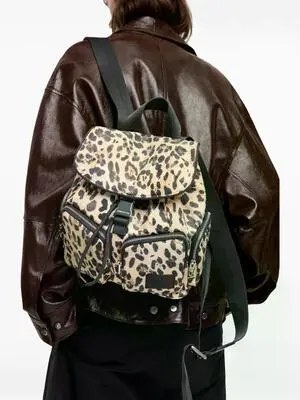 Bimba Y Lola Leopard-print Backpack