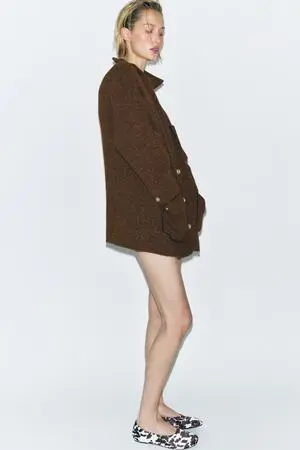 Zara Animal Print Ballet Flats