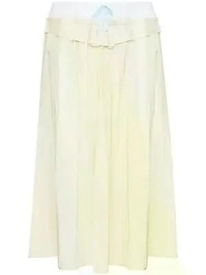MAISON MARGIELA Poplin Midi Skirt - Yellow