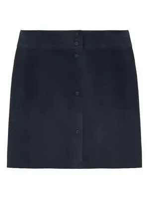 YVES SALOMON Suede Skirt