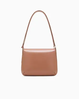 Giorgio Armani La Prima Bag In Palmellato Leather - Camel