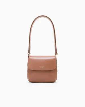 Giorgio Armani La Prima Palmellato Leather Bag - Camel
