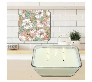 COURTSIDE MARKET Spring Has Sprung Soy Wax Cand Le & Artboard - One-color