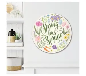 COURTSIDE MARKET Spring Spirit Iv 15x15 Circula R Artboard - One-color
