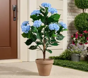 WICKER PARK 3' Faux Hydrangea Tree - One-color