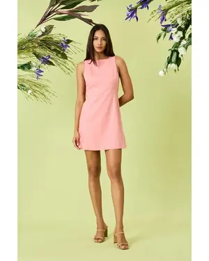Maggy London Mini Dress - Brandied Apricot