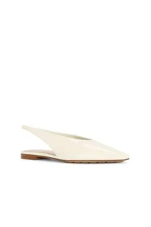 Bottega Veneta Slingback Flat - Sea Salt