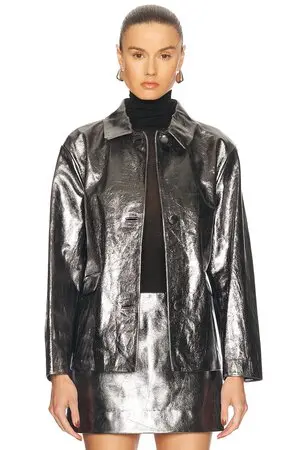 Renggli Foil Leather Jacket