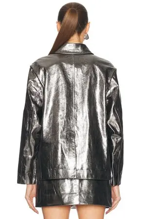 Renggli Foil Leather Jacket