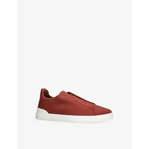 Zegna X3 Triple Stitch Woven Low-top Trainers - Red/other