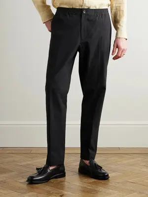 Mr P. James Tapered Stretch-cotton Seersucker Suit Trousers