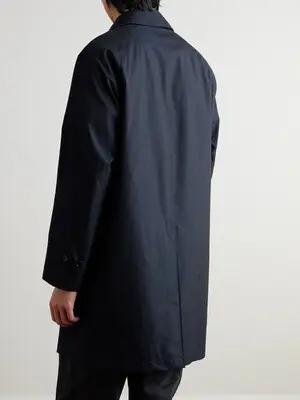 Burberry Cotton-gabardine Car Coat - Blue