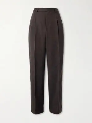 Brioni Capri Wide-leg Wool-blend Trousers