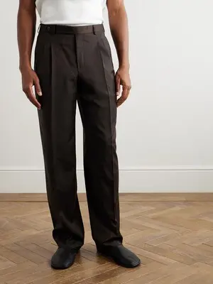 Brioni Capri Wide-leg Wool-blend Trousers