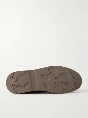 Berluti Echappe Suede Slip-on Sneakers - Blue