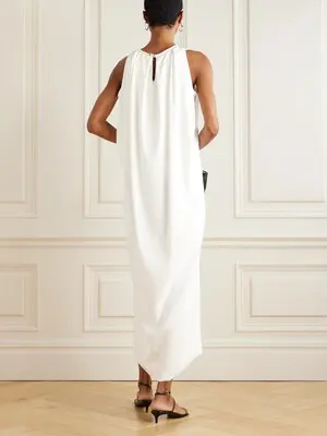 Sasuphi Atena Draped Cady Maxi Dress