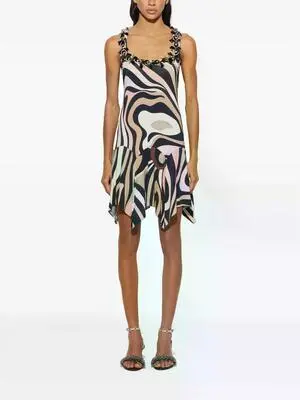 Emilio Pucci Marmo-print Mini Dress