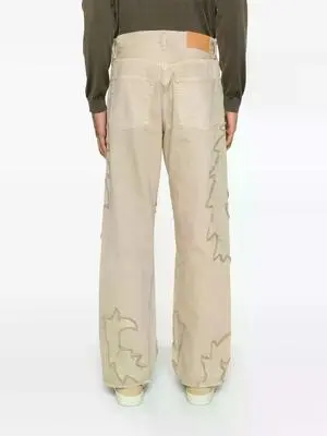 SUNFLOWER Logo-patch Jeans - Neutrals