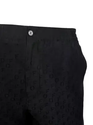 Off-White Jacquard Bermuda Shorts