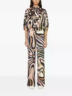 Emilio Pucci Marmo-print Jumpsuit - Black