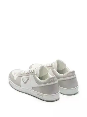 Prada Downtown Leather Sneakers - White