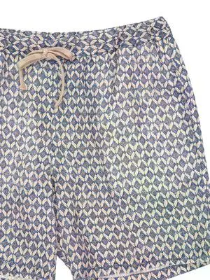 120% Lino Printed Bermuda Shorts