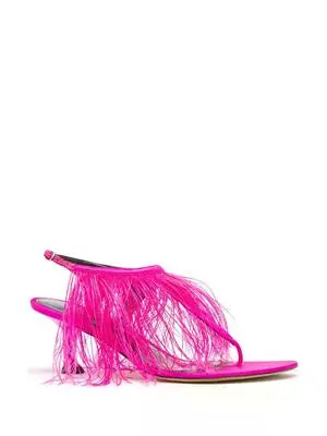Proenza Schouler 60mm Feather Sandals - Pink