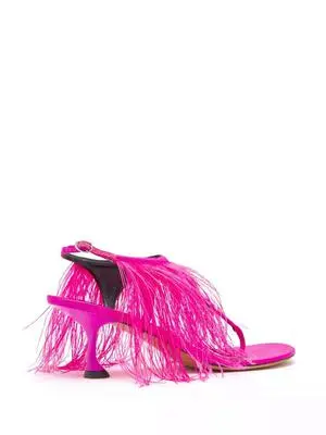 Proenza Schouler 60mm Feather Sandals - Pink