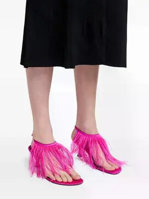 Proenza Schouler 60mm Feather Sandals - Pink