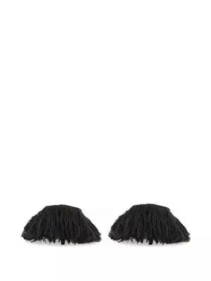 FERRAGAMO Eva Feathered Mules