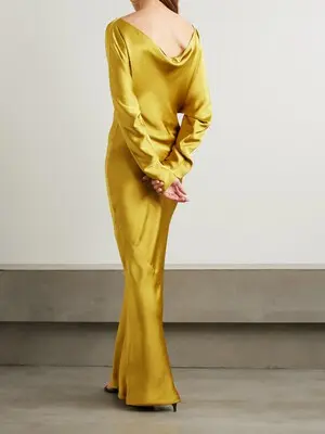 Norma Kamali Maria Draped Gown