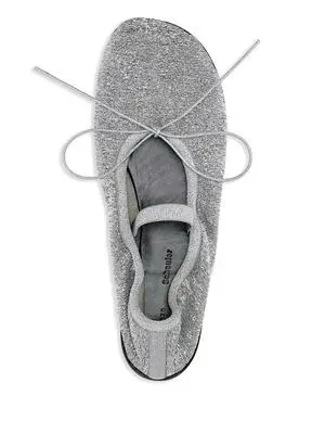 Proenza Schouler Glove Glitter Ballerinas - Silver