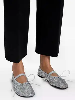 Proenza Schouler Glove Glitter Ballerinas - Silver